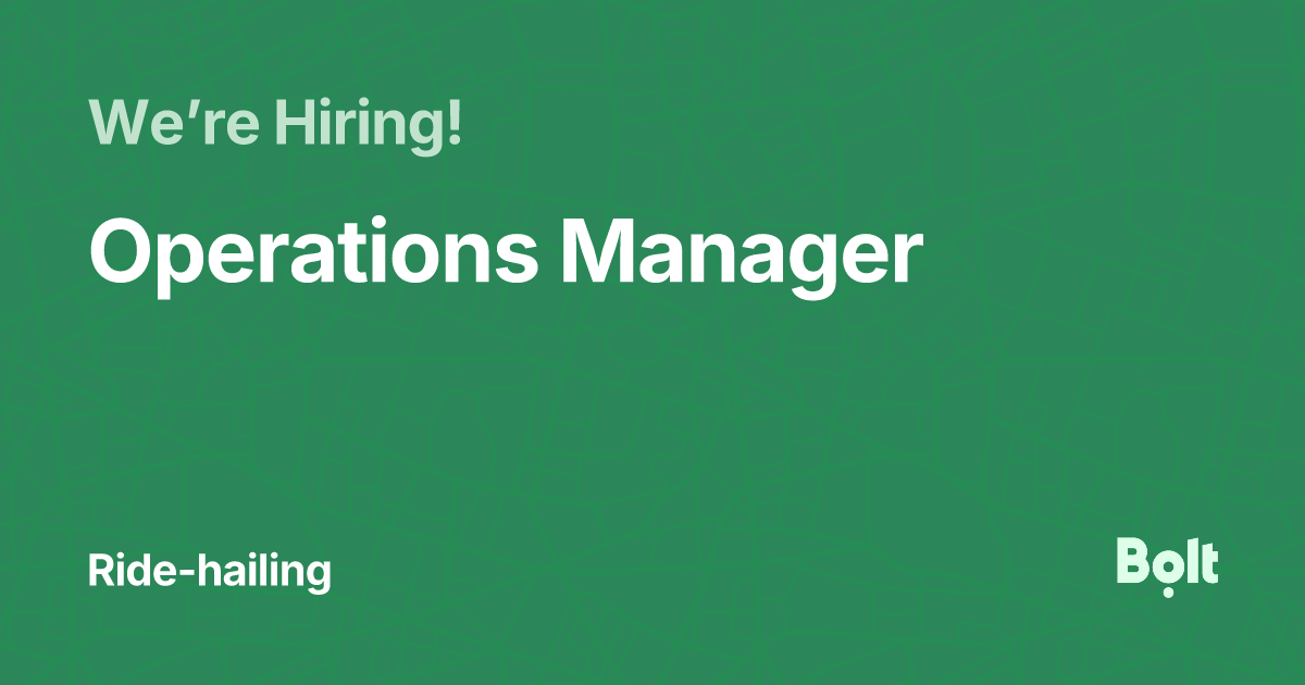Operations Manager | Bolt Careers