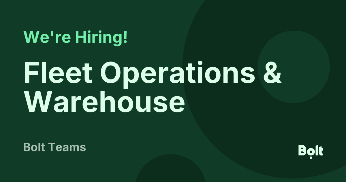 Fleet Operations team | Bolt Careers